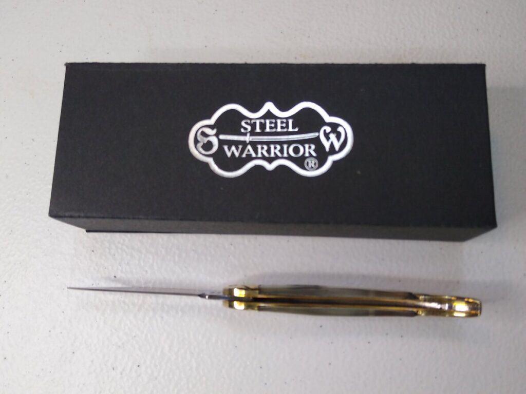 Steel Warrior Lady Boot Knife with Abalone handle in Orig. Packaging ...