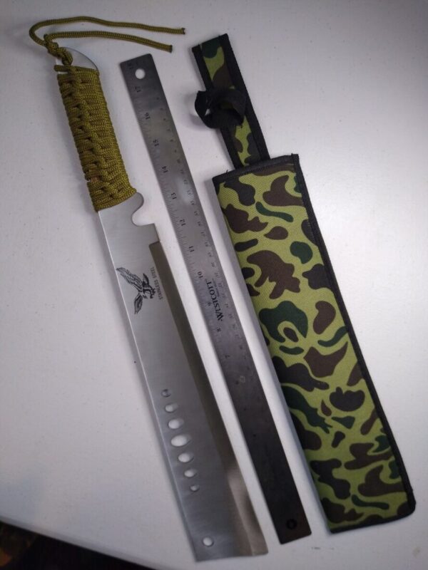 Competition Chopper/Machete 20″ Stainless Steel Fixed Blade Knife with ...