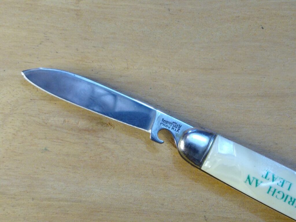 Vintage Imperial Gravity Lock/Trick Close Pocket Knife – Printing on ...